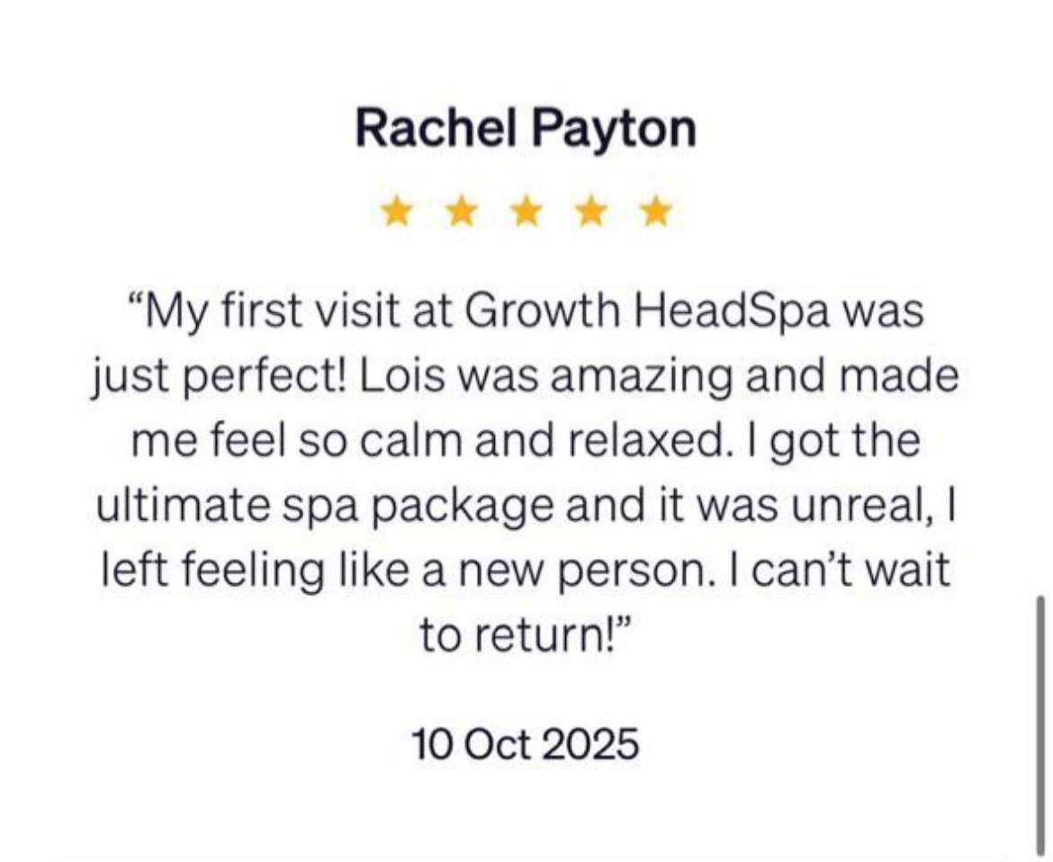 Growth Wellness Spa | Liverpool’s No.1 Head Spa & Wellness Sanctuary